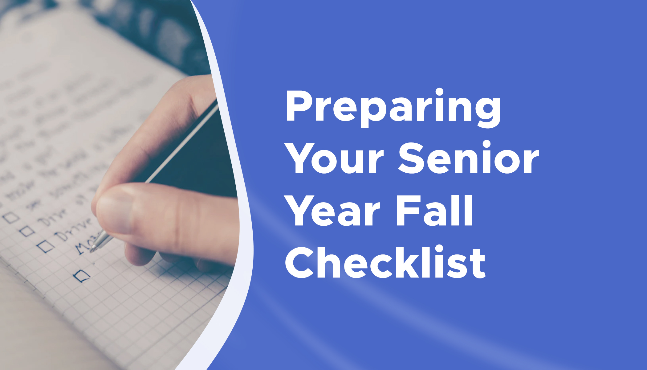 Preparing Your Senior Year Fall Checklist