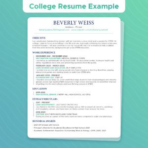 College Resume Examples & How to Write a Resume for College
