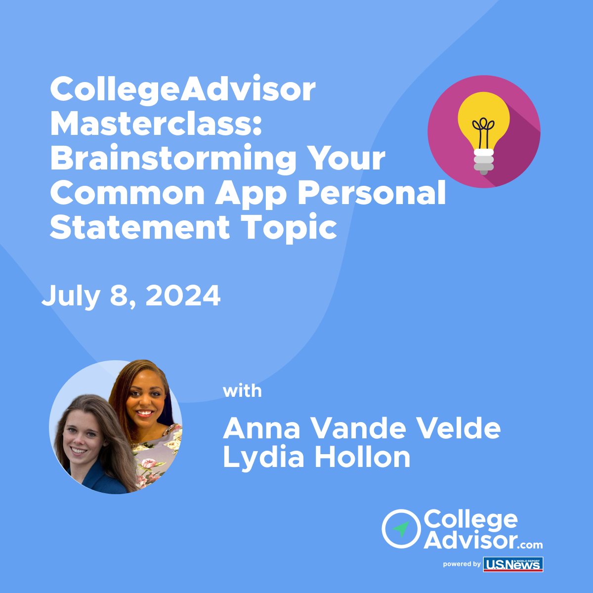 CollegeAdvisor Masterclass: Brainstorming Your Common App Personal ...